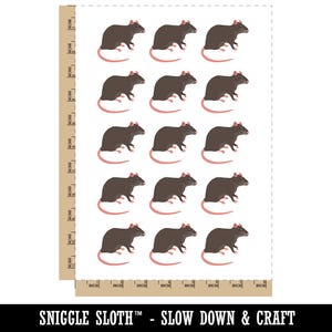 Rat Solid Temporary Tattoo Water Resistant Fake Body Art Set Collection ...