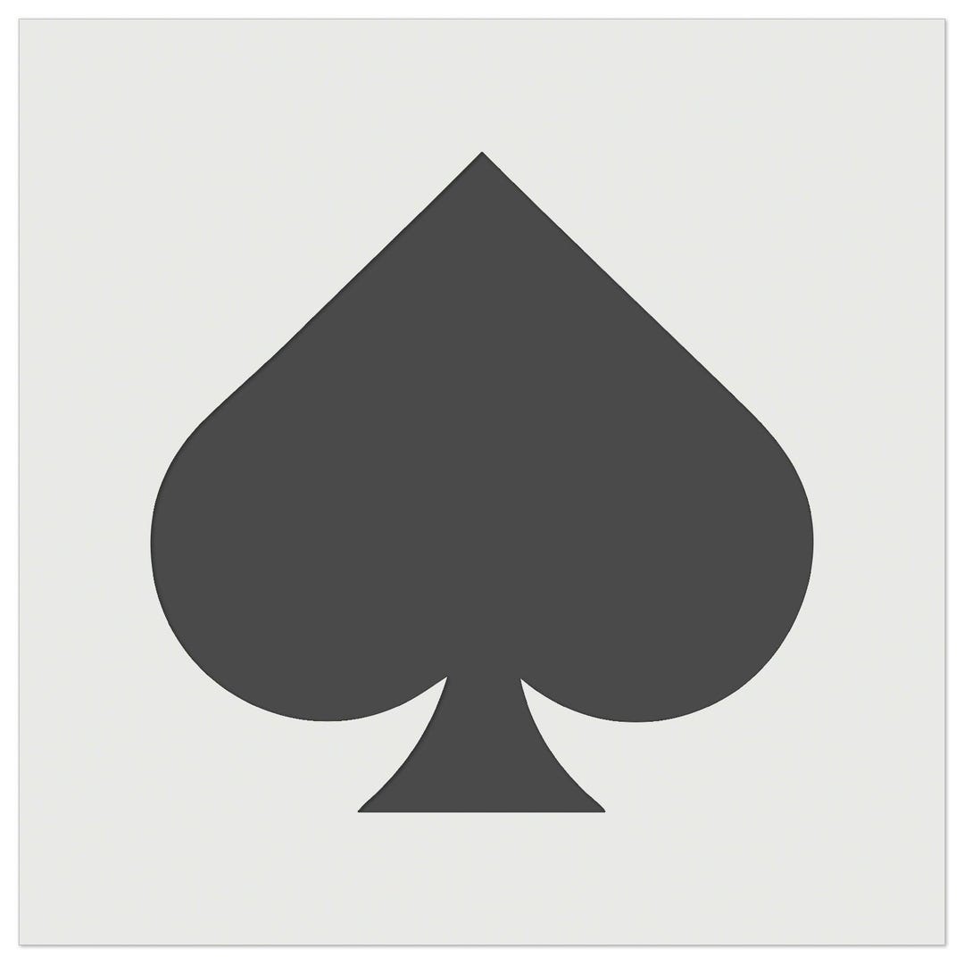 Card Suit Spades Wall Cookie DIY Craft Reusable Stencil - Etsy