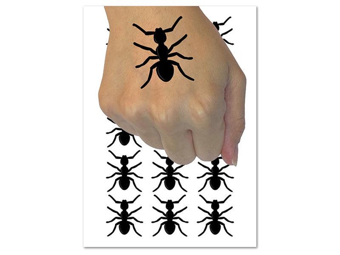 Ant Bug Temporary Tattoo Water Resistant Fake Body Art Set Collection ...