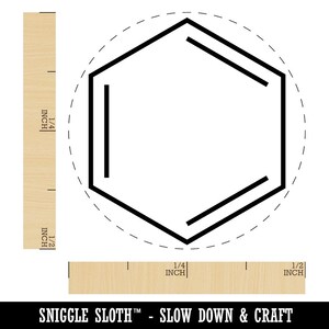 Benzene Ring for Organic Chemistry Science Self-inking Rubber Stamp for ...