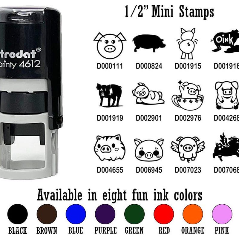 Pig Stamp - Etsy