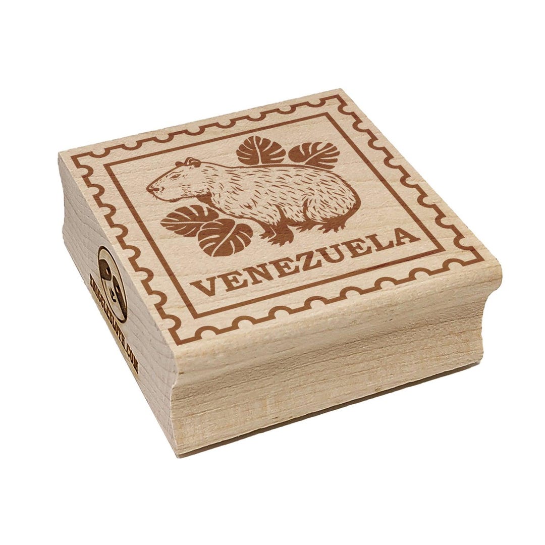 Venezuela Travel Friendly Capybara Square Rubber Stamp for Stamping ...