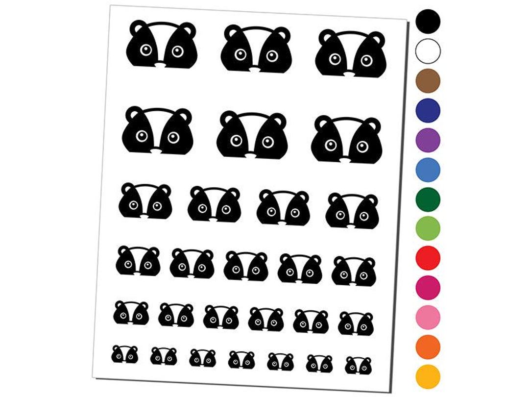 Peeking Skunk Temporary Tattoo Water Resistant Fake Body Art Set ...