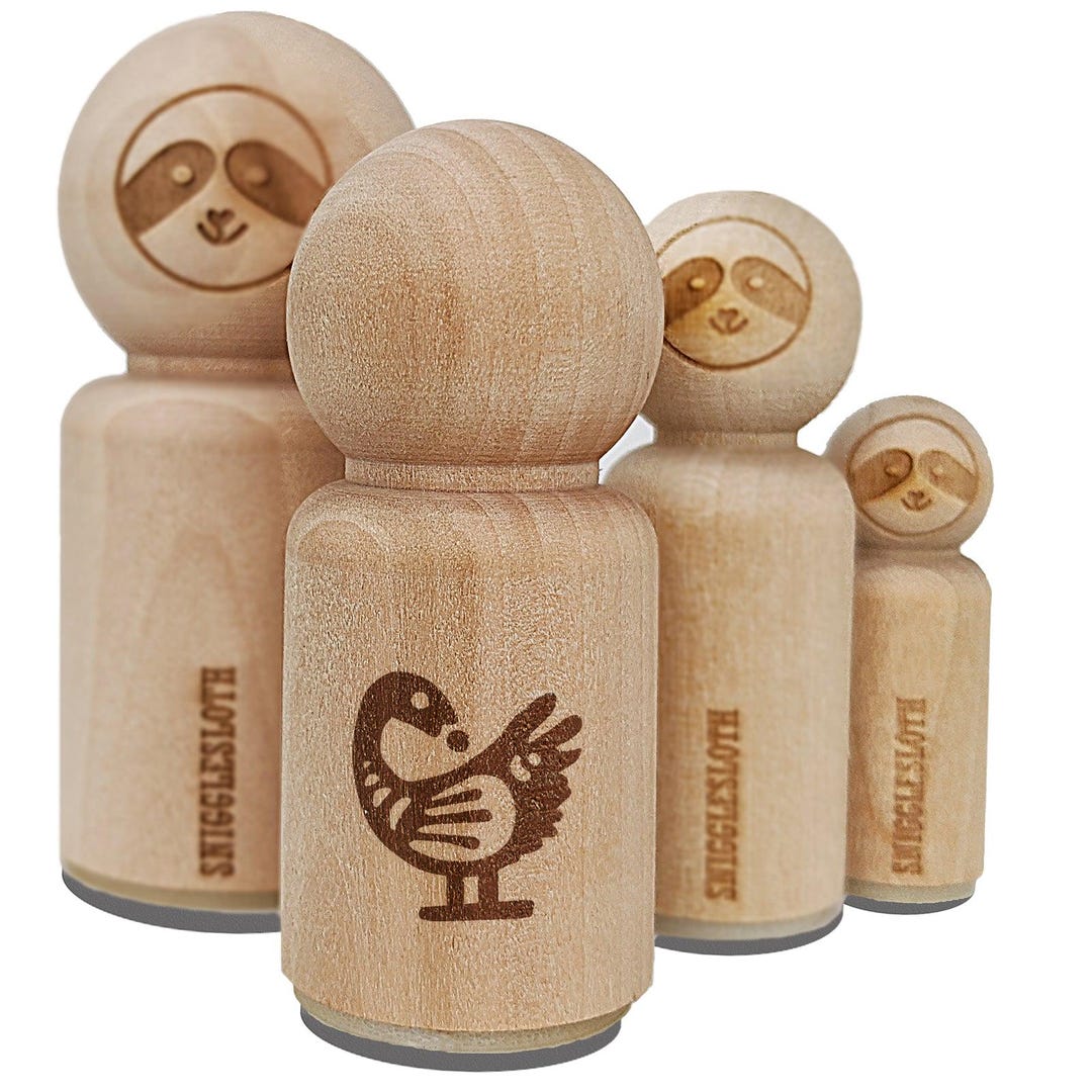 Sankofa African Adinkra Bird Symbol Reflection Rubber Stamp for ...