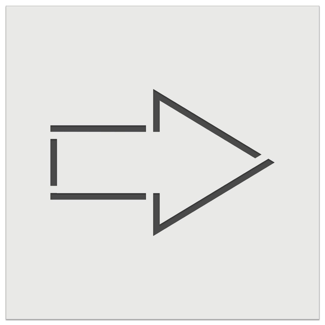 Arrow Outline Wall Cookie DIY Craft Reusable Stencil - Etsy