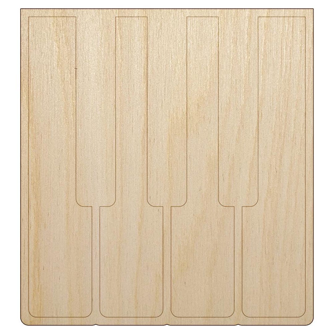 Piano Keys Music Unfinished Wood Shape Piece Cutout for DIY Craft ...