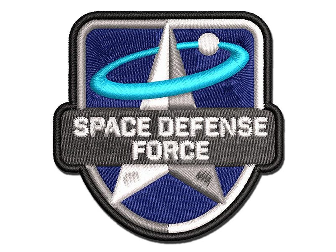 Science Fiction Space Defense Force Logo Multi-color Embroidered Iron ...