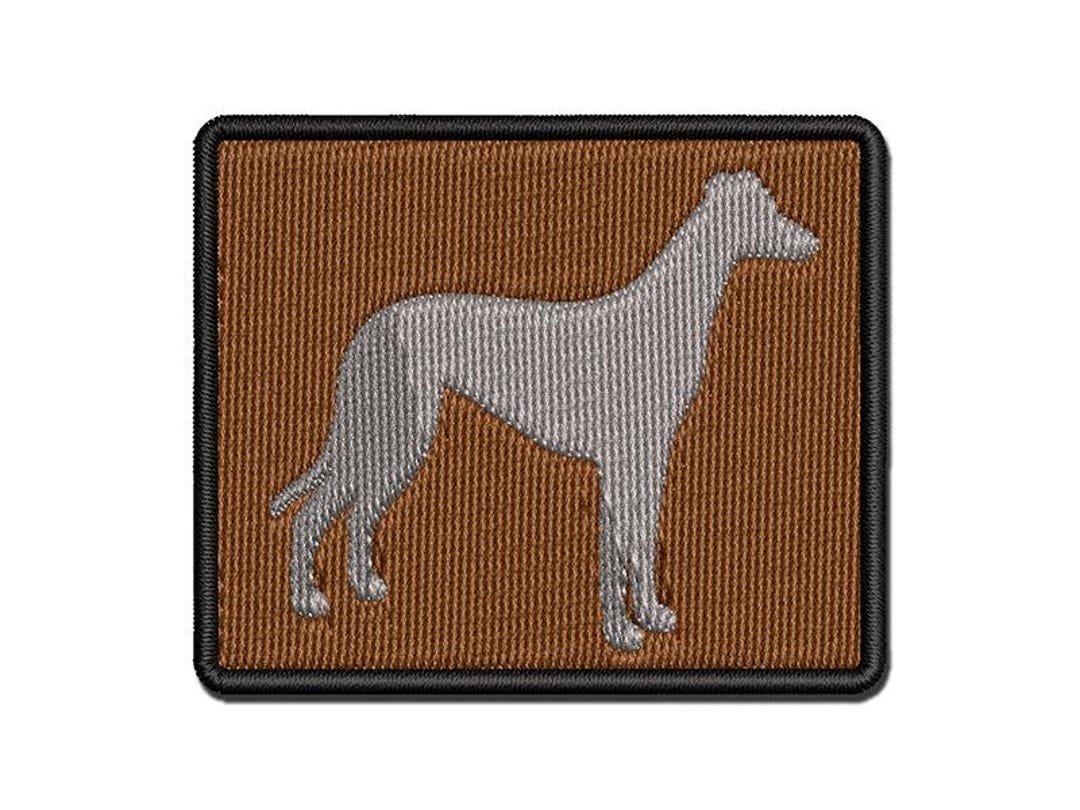 Greyhound Dog Solid Multi-color Embroidered Iron-on or Hook & Loop ...