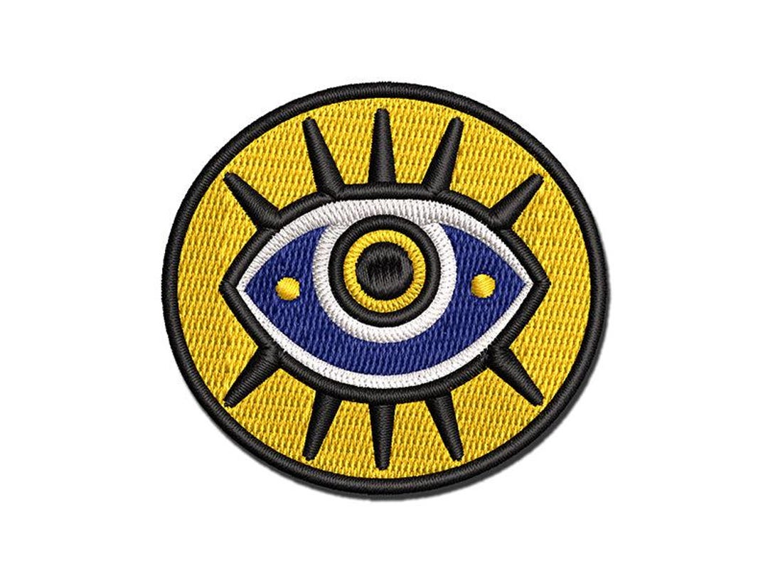 Nazar Evil Eye Hamsa Curse Protection Multi-color Embroidered Iron-on ...