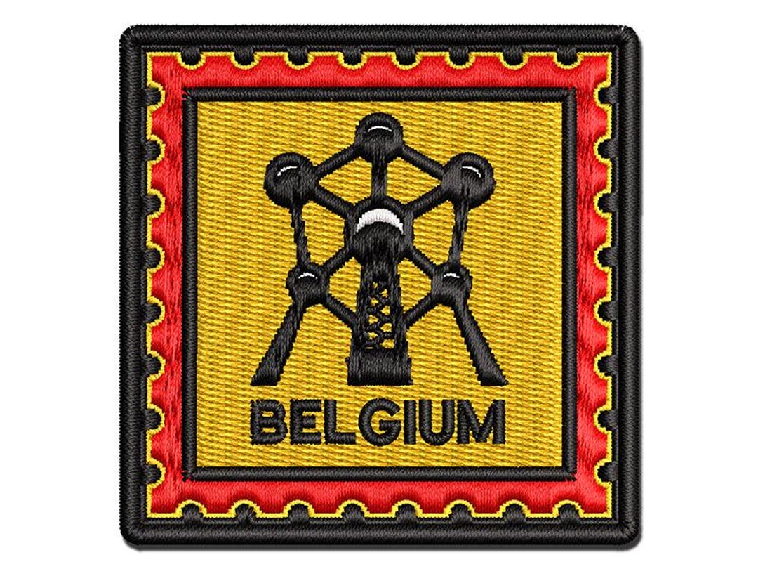 Belgium Travel the Atomium Brussels Multi-color Embroidered Iron-on or ...
