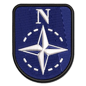 Compass Rose Nautical Star Navigation Map Multi-color Embroidered Iron ...