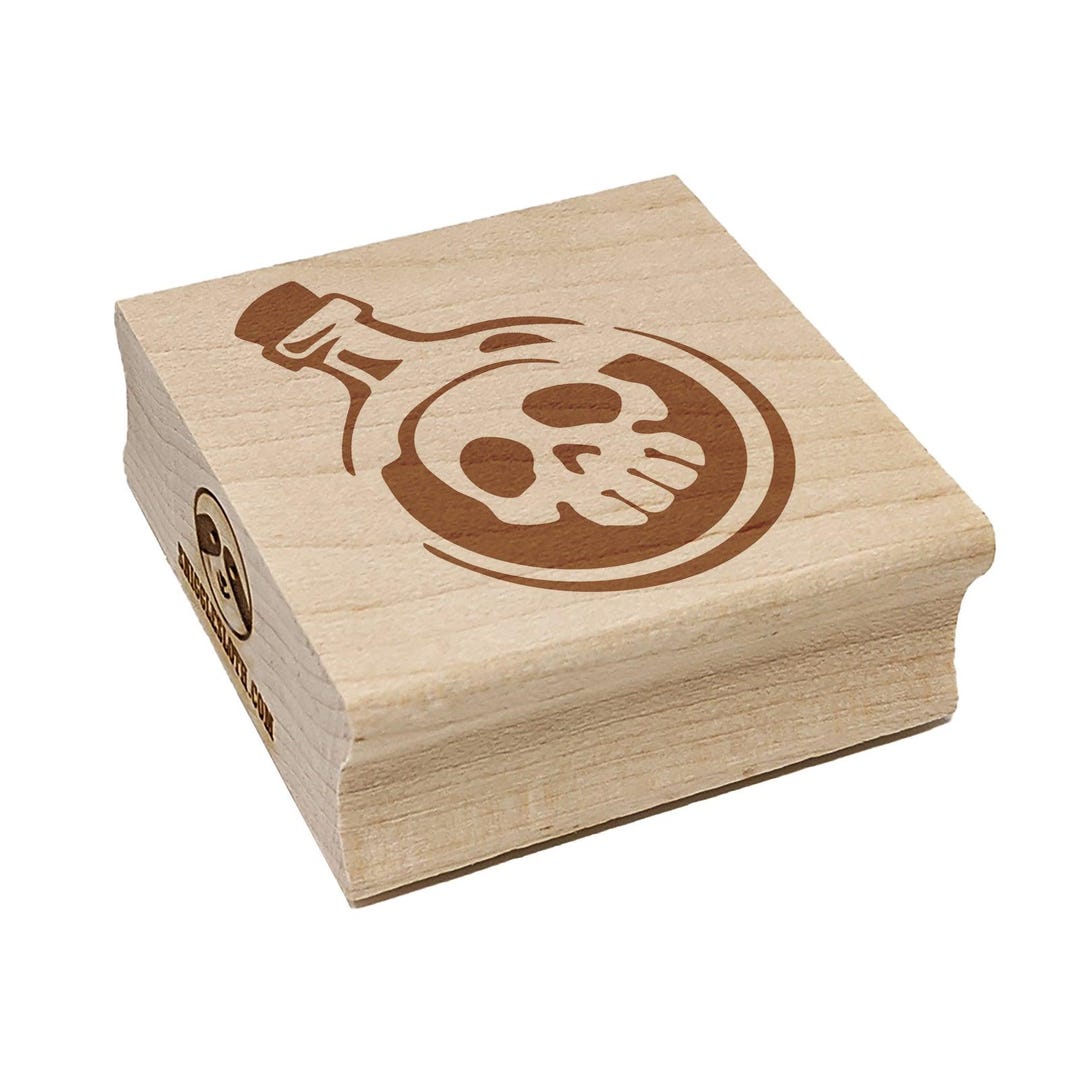 Skull Poison Potion Bottle Square Rubber Stamp for Stamping Crafting - Etsy