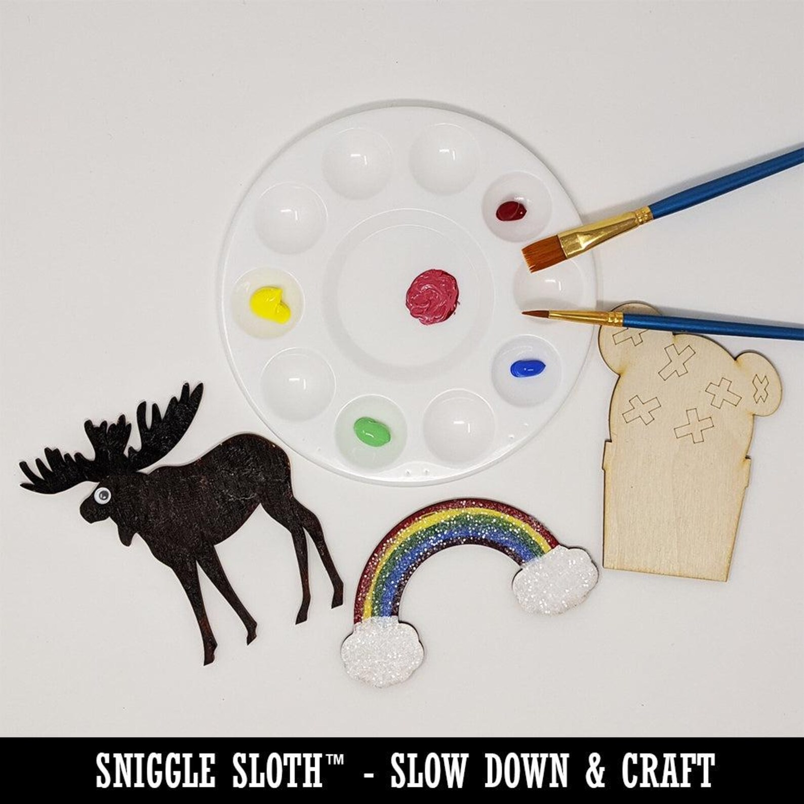 Komodo Dragon Solid Unfinished Wood Shape Piece Cutout for DIY Craft ...