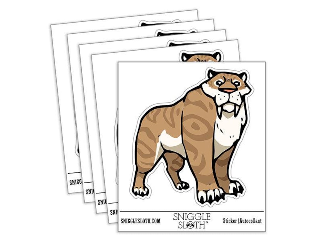 Sabertooth Tiger Extinct Cat Ice Age - Etsy