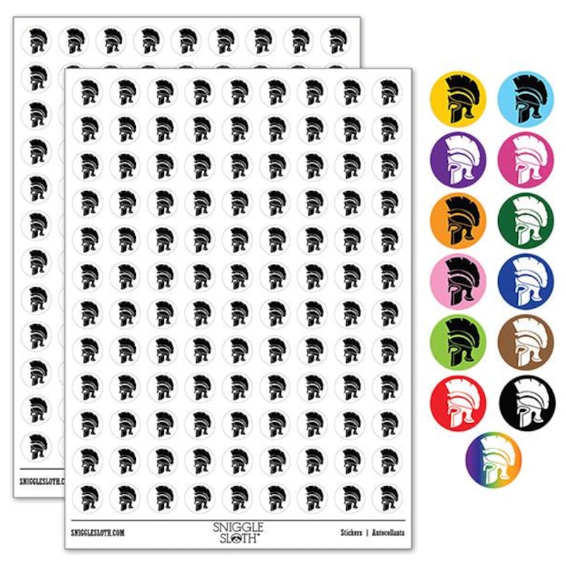 Greek Helmet Sticker - Etsy