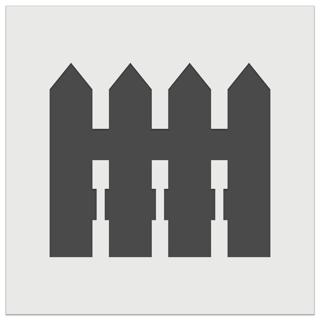 Picket Fence Solid Wall Cookie DIY Craft Reusable Stencil - Etsy