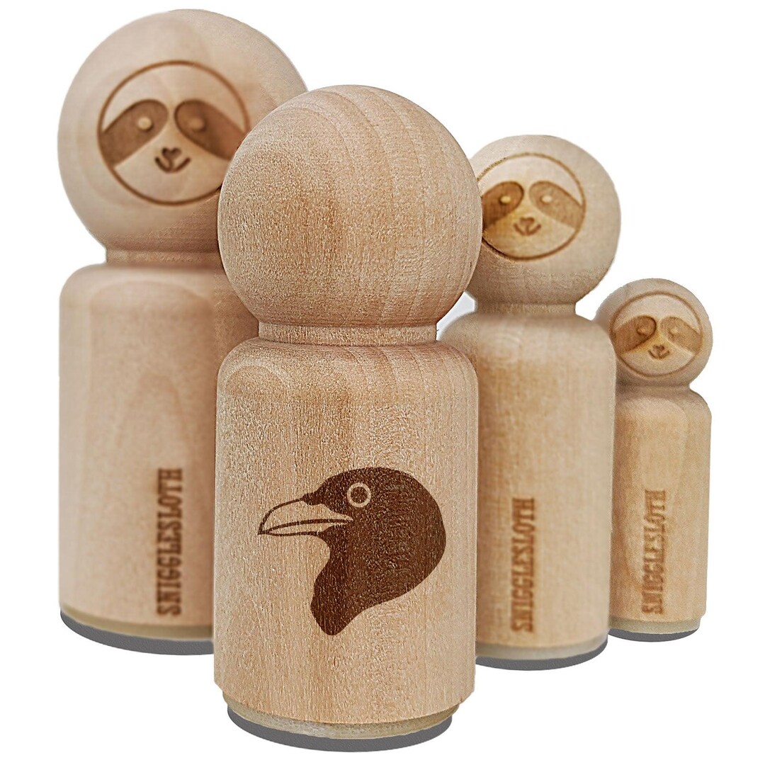 Clever Raven Head Rubber Stamp for Stamping Crafting Planners - Etsy