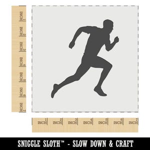 Man Running Marathon Cardio Exercise Wall Cookie DIY Craft Reusable ...