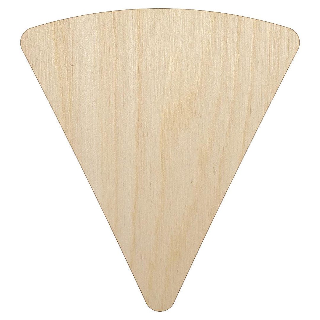 Pizza Slice Triangle Solid Unfinished Wood Shape Piece Cutout for DIY ...