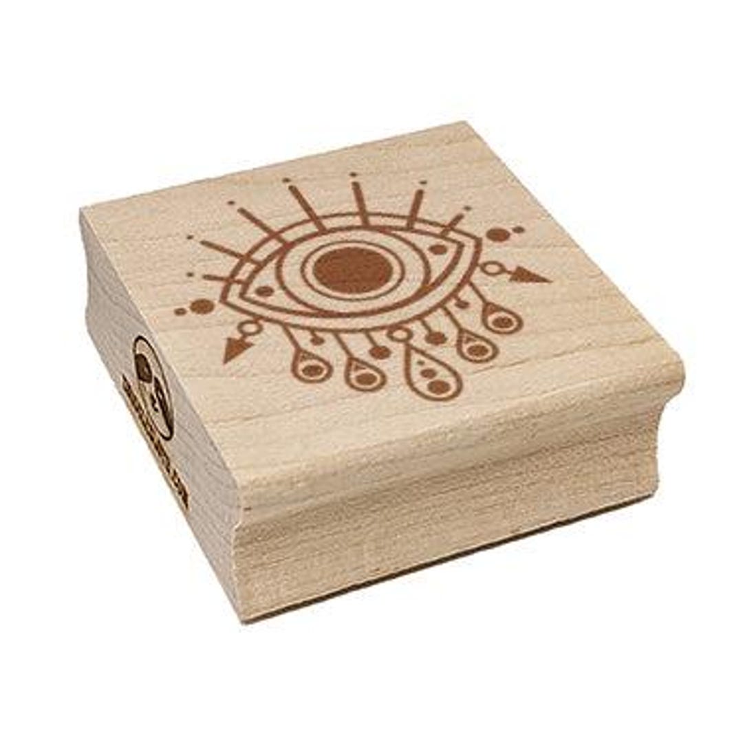 Nazar Evil Eye Ward Protection Symbol Charm Curse Magic Square Rubber ...