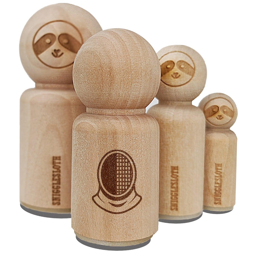 Fencer Fencing Mask Helmet Rubber Stamp for Stamping Crafting Planners ...
