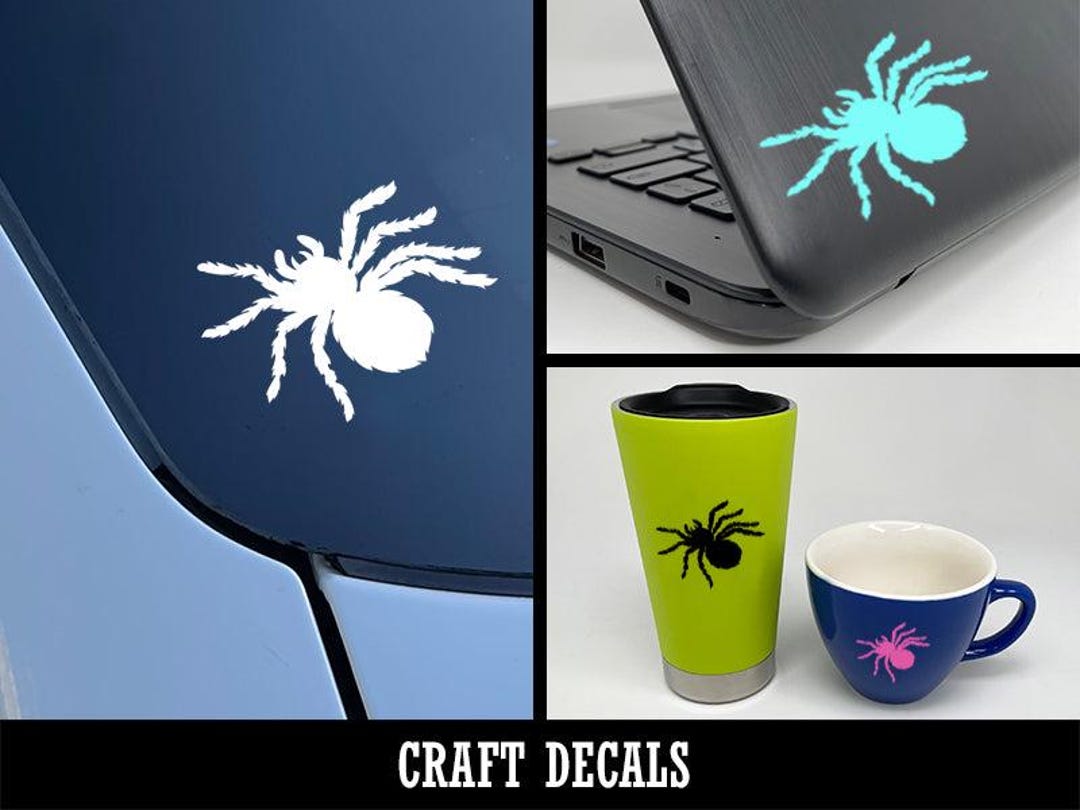 Tarantula Spider Solid Craft Vinyl Indoor Outdoor Decal Sticker for DIY ...