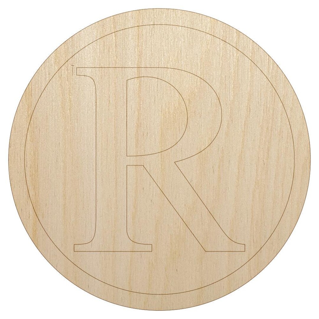 Registered Trademark Symbol Unfinished Wood Shape Piece Cutout for DIY ...