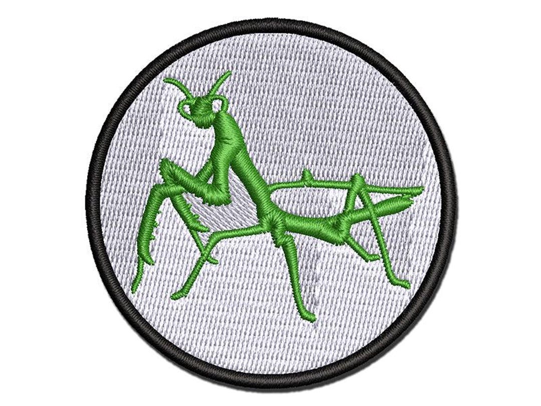 Praying Mantis Insect Multi-color Embroidered Iron-on or Hook & Loop Patch Applique - Etsy