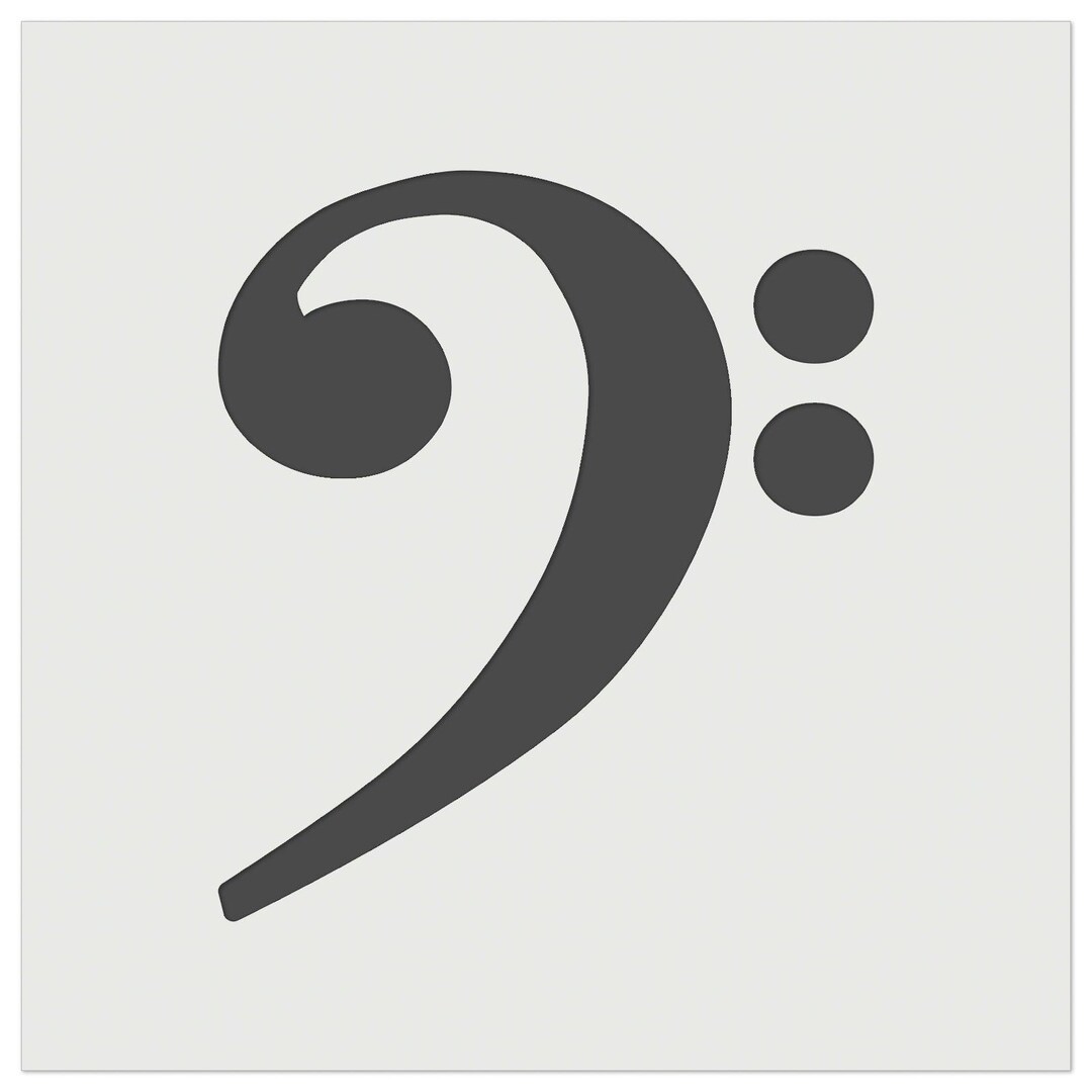 Bass Clef Music Wall Cookie DIY Craft Reusable Stencil - Etsy