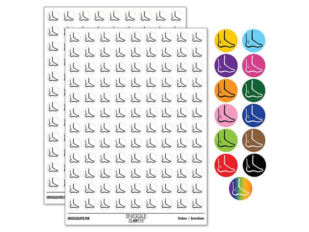 Human Foot Feet Anatomy Body Part 200 0.50 Round Stickers - Etsy