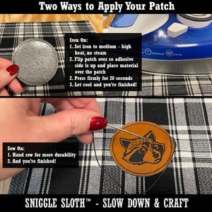 Letter R Uppercase Cute Typewriter Font Round Iron-on Engraved Faux ...