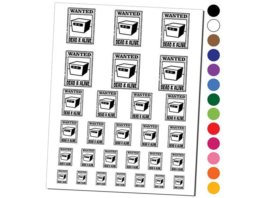 Schrodinger's Cat Wanted Dead and Alive Temporary Tattoo Water ...
