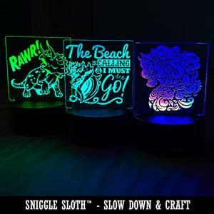 Bigfoot Sasquatch Walking With Footprint Trail 3D Illusion LED Night ...