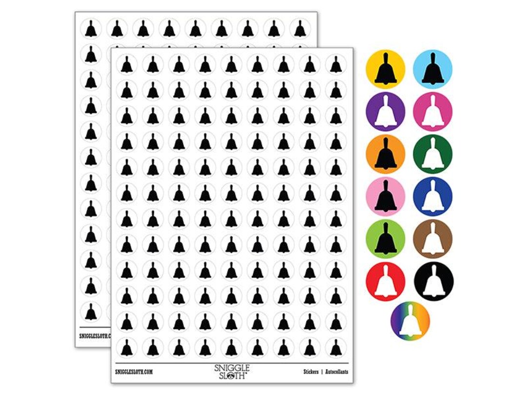 Bell Solid 200+ 0.50" Round Stickers - Etsy
