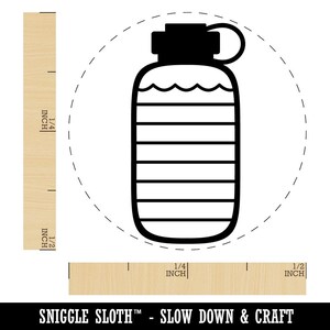 Hydration Tracker Water Bottle Rubber Stamp for Stamping Crafting ...