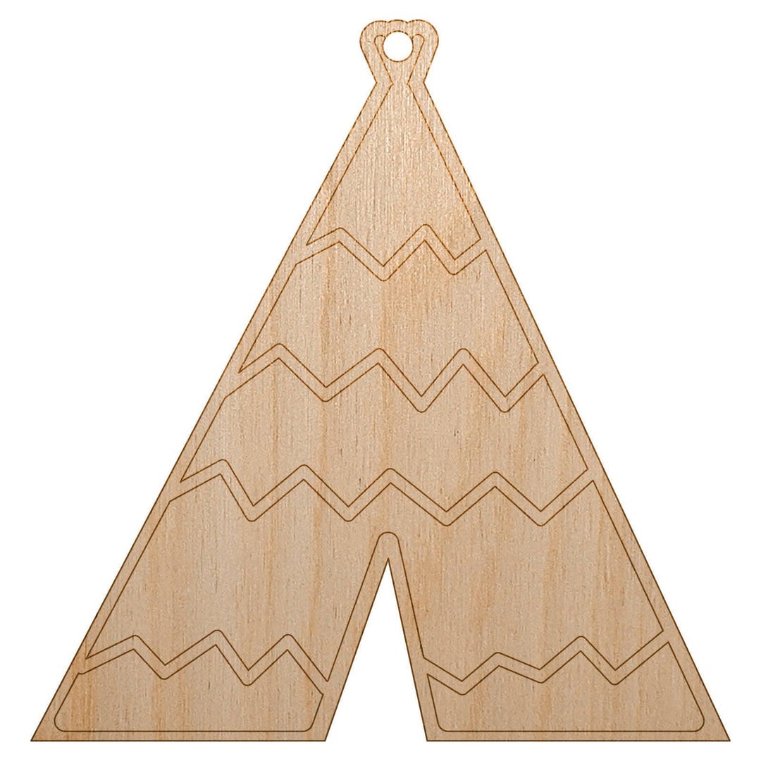 Tipi Teepee Unfinished Craft Wood Holiday Christmas Tree DIY Pre ...