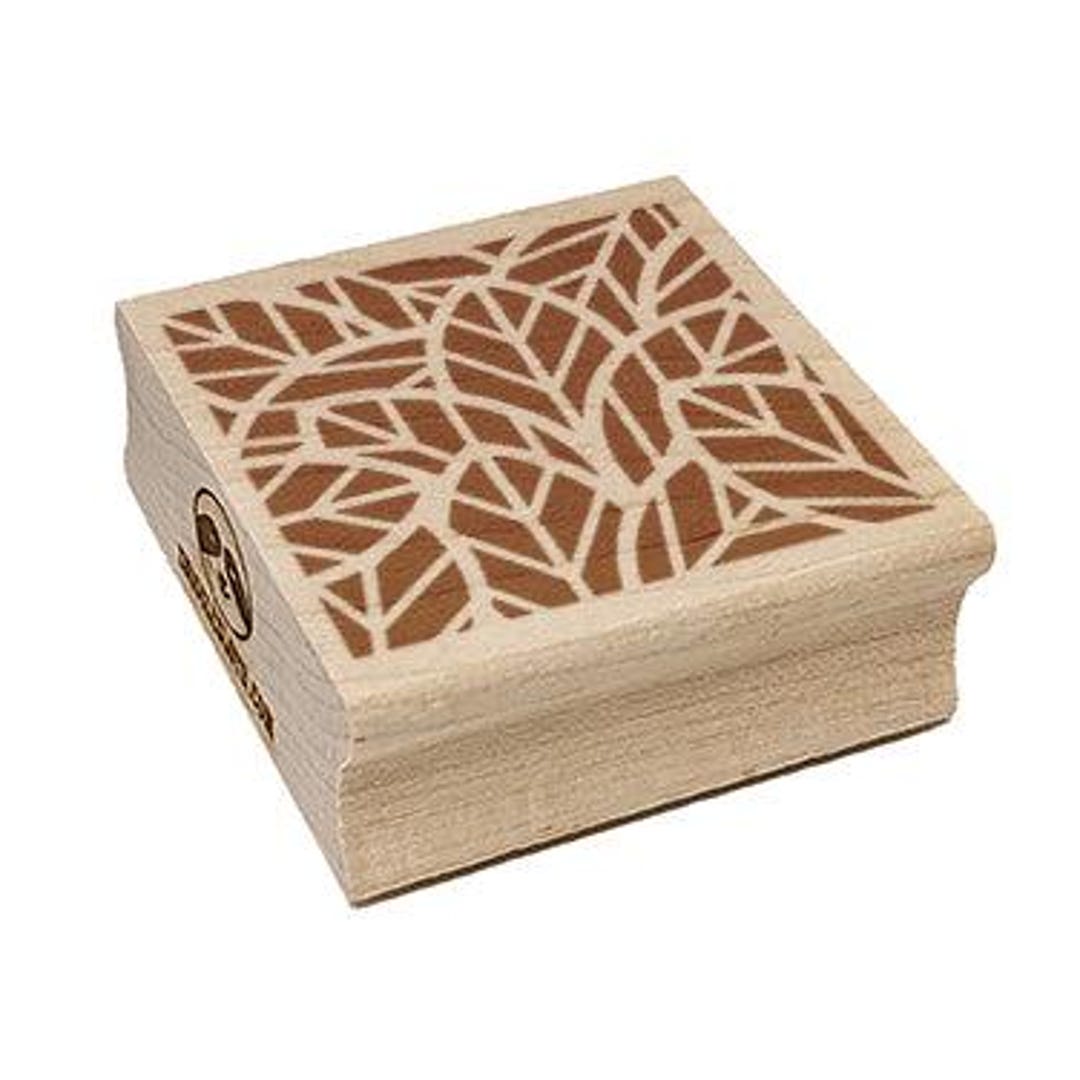 Leaves Overlapping Square Rubber Stamp for Stamping Crafting - Etsy
