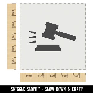 Gavel Judge Lawyer Icon Wall Cookie DIY Craft Reusable Stencil - Etsy
