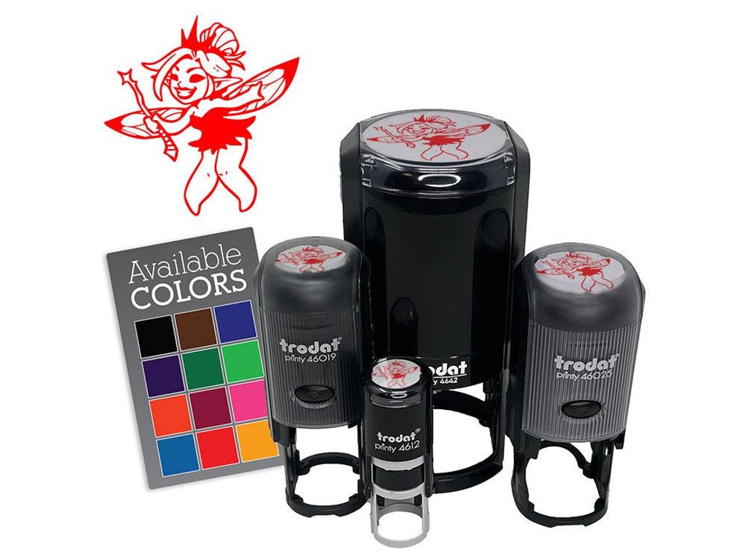 Mischievous Fairy Pixie Sprite Fae Self-inking Rubber Stamp for ...