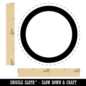 Circle Outline Self-inking Rubber Stamp for Stamping Crafting Planners ...
