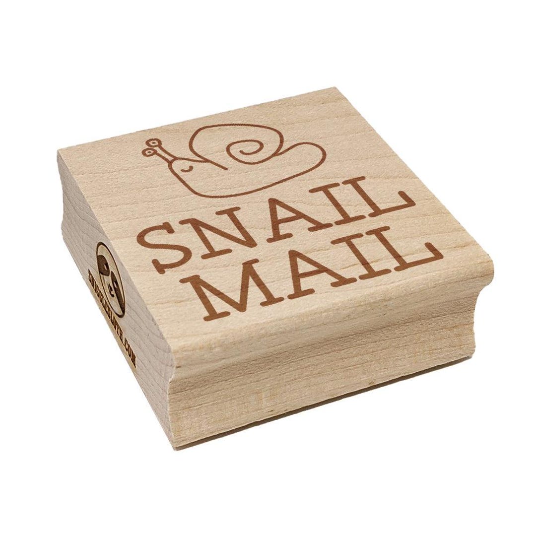 Snail Mail Cute Doodle Square Rubber Stamp for Stamping Crafting - Etsy