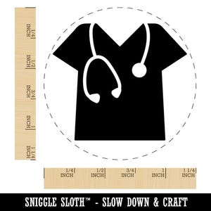 Medical Scrubs and Stethoscope Hospital Doctor Nurse Rubber Stamp for ...