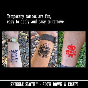 Sleepy Sloth Clinging Hug Temporary Tattoo Water Resistant Fake Body ...