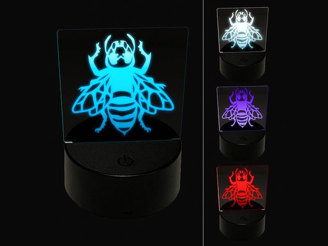 Asian Giant Murder Hornet Wasp 3D Illusion LED Night Light Sign ...