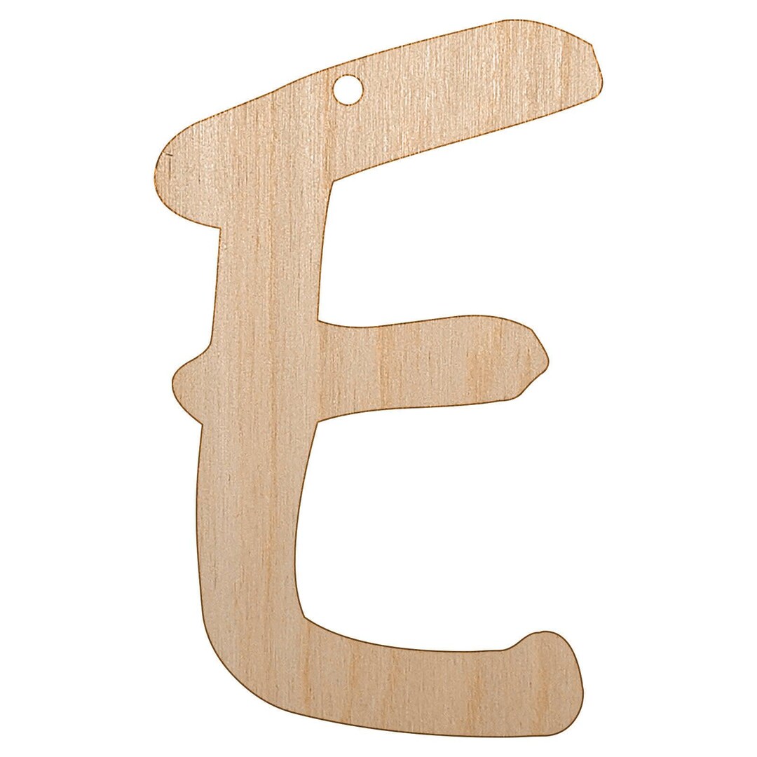 Letter E Uppercase Felt Marker Font Unfinished Craft Wood Holiday ...