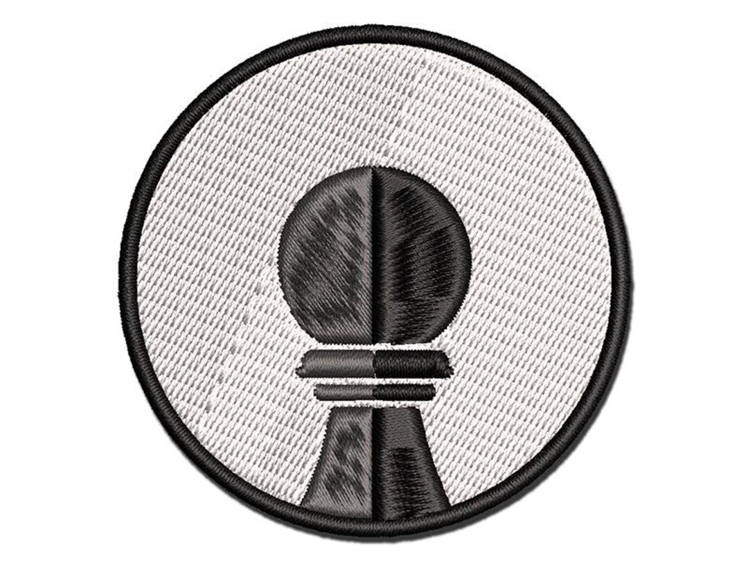 Chess Piece Black Pawn Multi-color Embroidered Iron-on or Hook & Loop ...