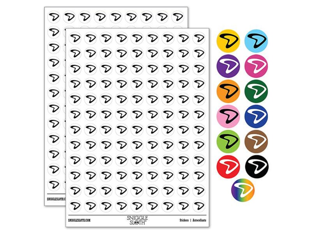 Retro Boomerang 200+ 0.50" Round Stickers - Etsy