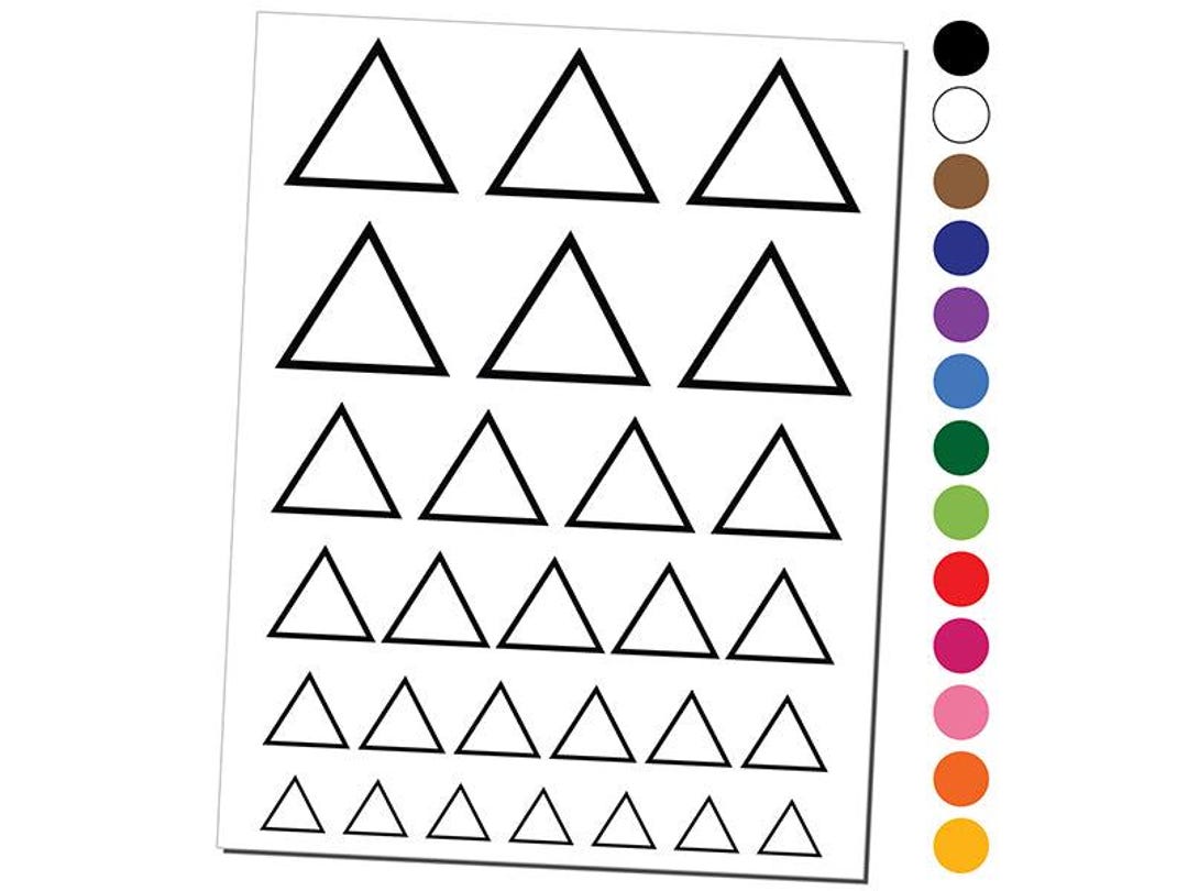 Triangle Witch Symbol Fire Wicca Element Temporary Tattoo Water ...