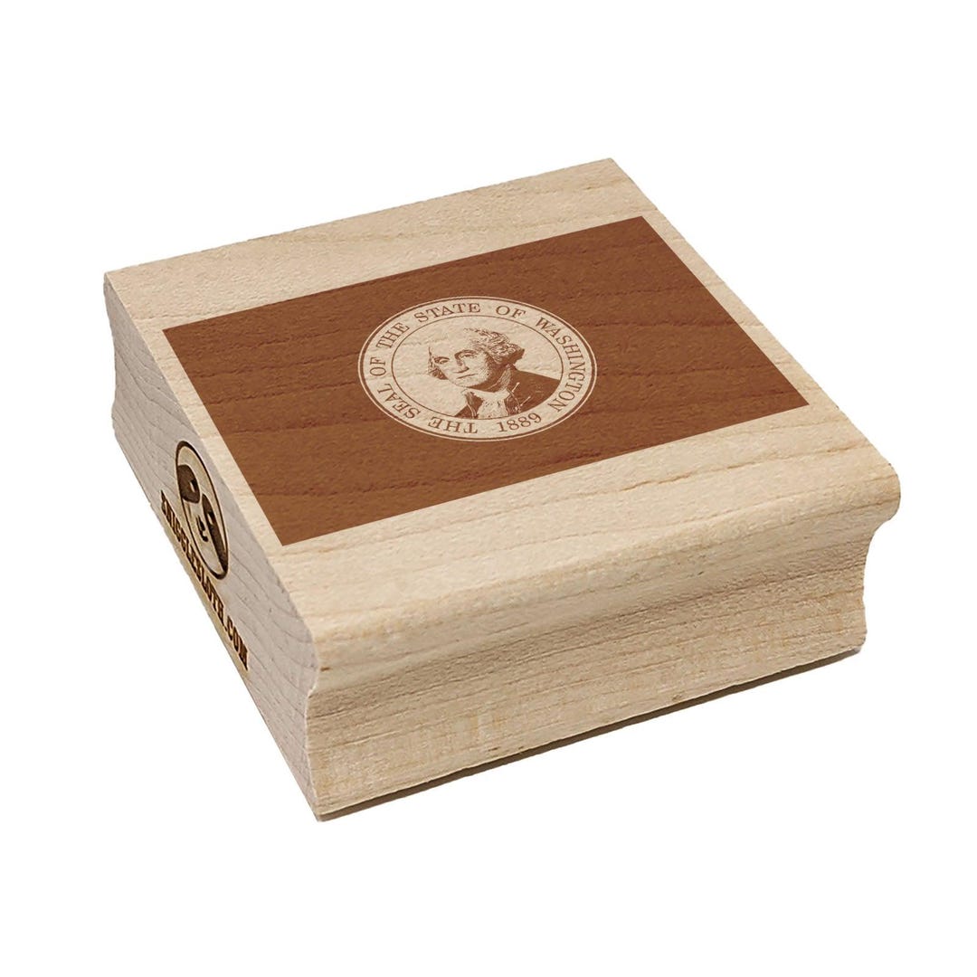 Washington State Flag Square Rubber Stamp for Stamping Crafting - Etsy