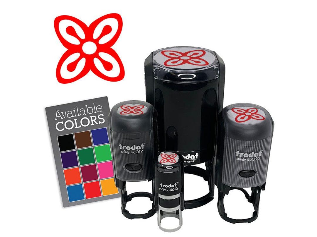 Bese Saka Adinkra African Flower Unity Abundance Self-inking Rubber ...